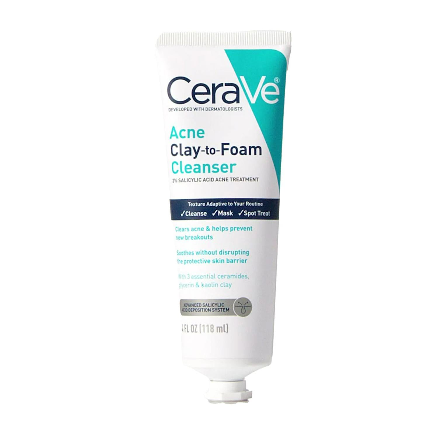 CeraVe Acne Clay to Foam Cleanser 118ml – Questmoor Pharmacy