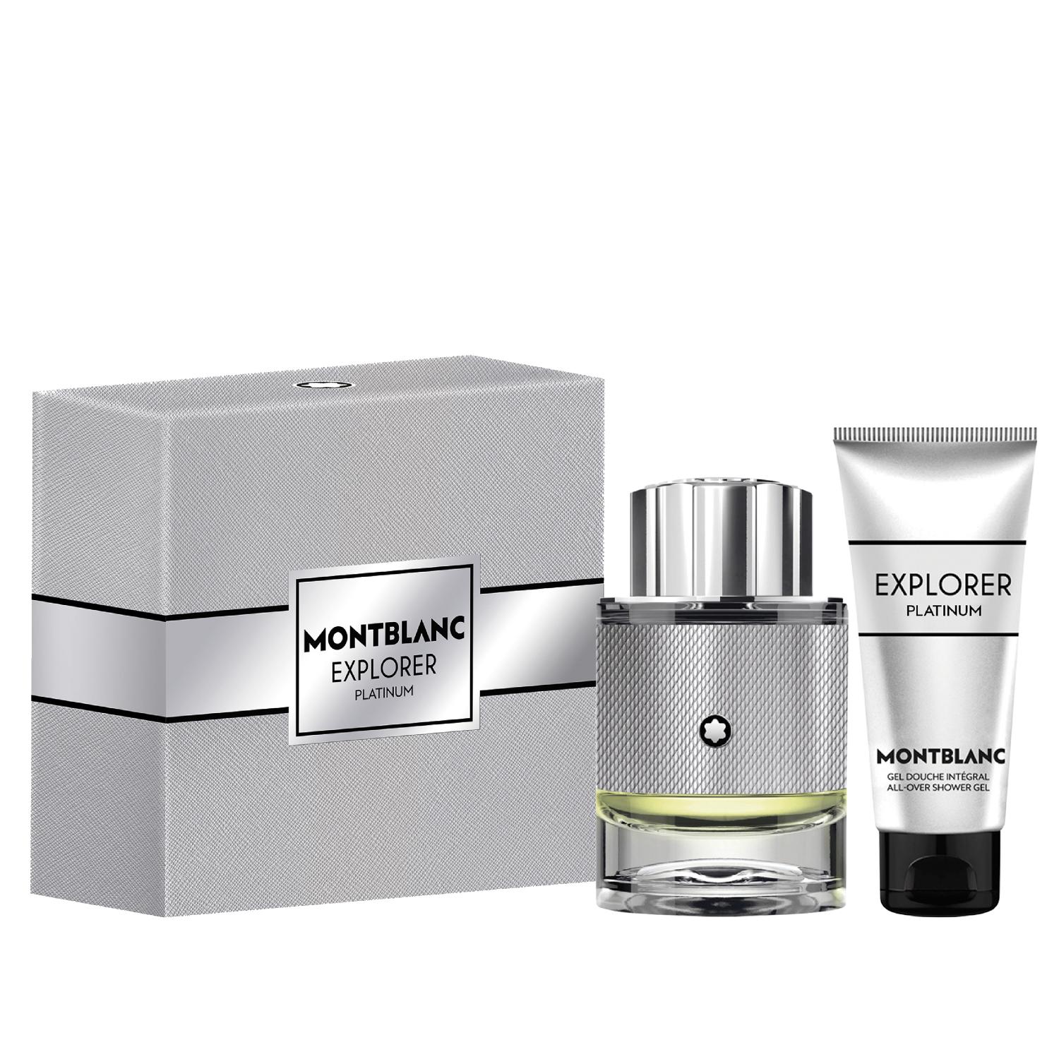 Mont Blanc Explorer Platinum 60ml EDP & 100ml Shower Gel Gift Set ...