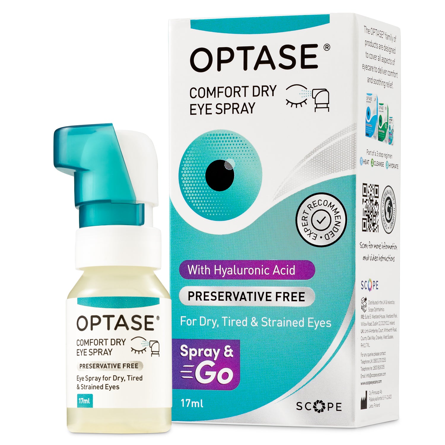 Optase Comfort Dry Eye Spray - for Dry, Tired, Irritated and Strained ...